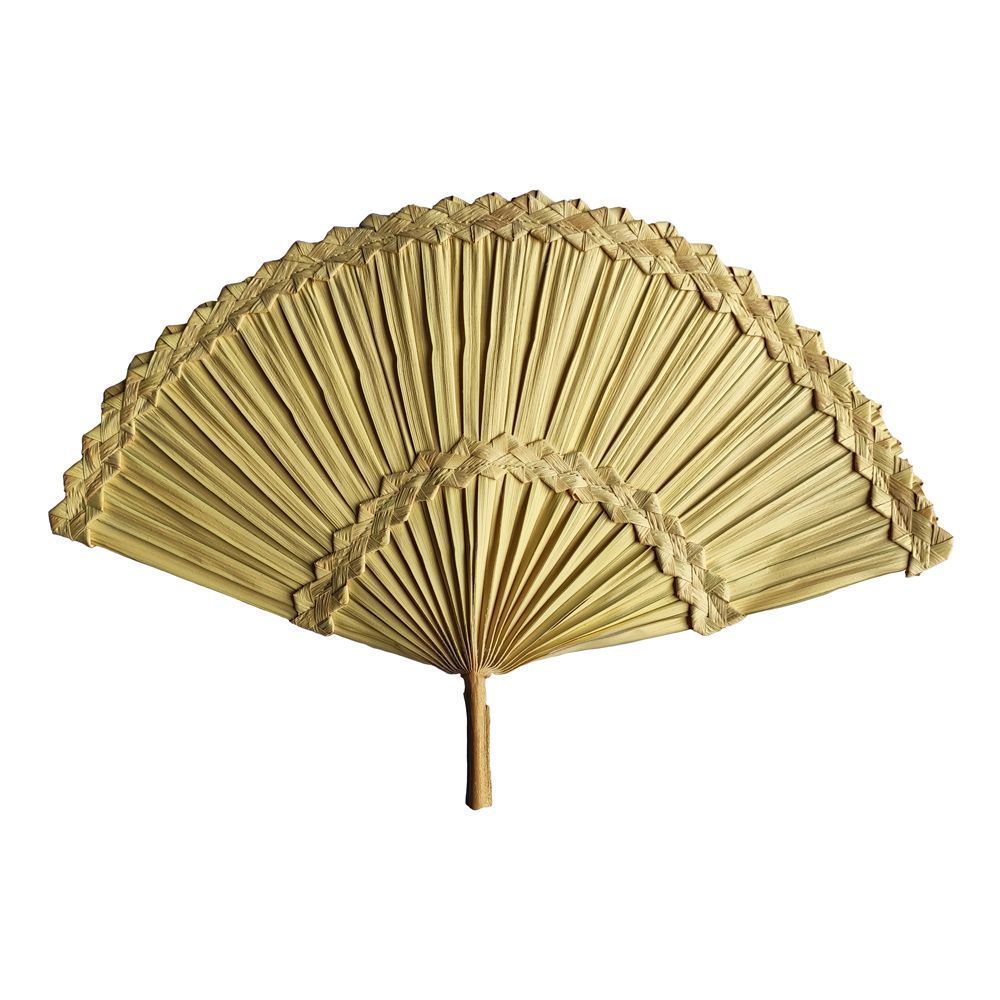 Leque Palha Carnaúba Decoração de Parede - Kit 3 Tamanhos - Camicado